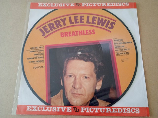 Jerry Lee Lewis - Breathless, Picture Disc, Mint