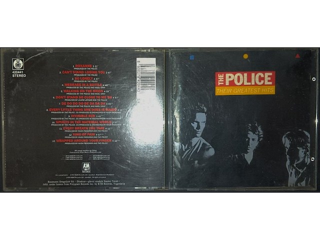 The Police-Their Greatest Hits Yugoslavia CD (1991)