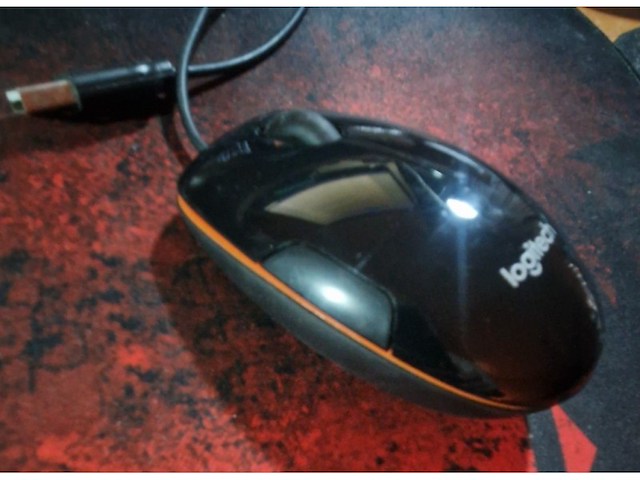 Logitech LS1 Laser Mouse Black Orange Laserski Miš