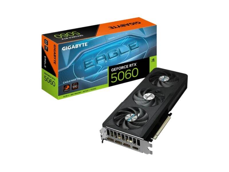 GIGABYTE NVIDIA GEFORCE RTX 5060 EAGLE MAX 8GB 128BIT GV-N5060EAGLEMAX OC-8GD