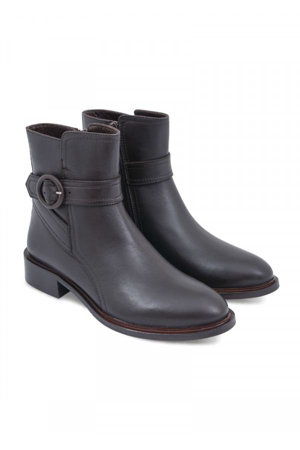 WOMEN'S LEATHER ANKLE BOOT