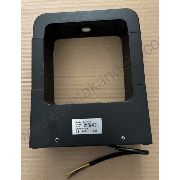 Baštenska stubna LED lampa 9W 4000K LI3027 crna