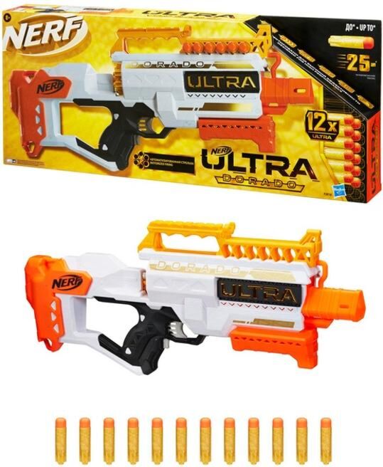 MAGAZA NERF GUN ULTRA DORADO MOTORISED PUŠKA MEKANE STRELICE