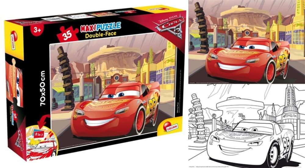 LISCIANI SLAGALICA 2 U 1 35 PCS MAXI CARS 3 GO