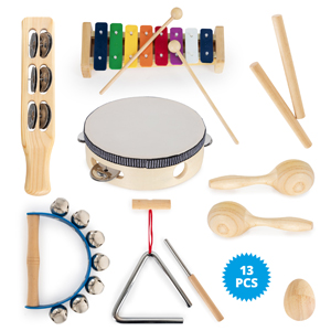 CLASSIC CANTABILE CHILDREN'S PERCUSSION STARTER SET 13-PIECE