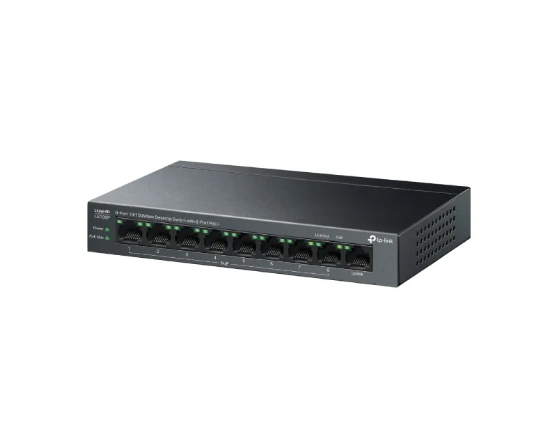 TP-LINK LS109P 9-port 10/100Mbps Desktop switch