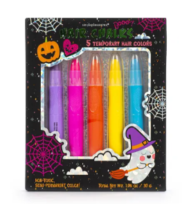 Polutrajne krede za kosu set 5 - Halloween, Hair chalks