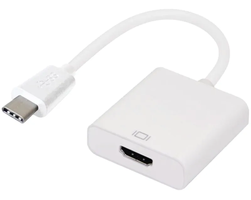 E-GREEN Adapter USB 3.1 tip C (M) - HDMI (F) sivi