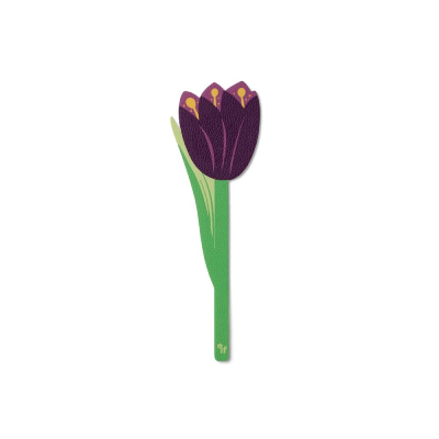 Bukmarker - Flower Bookmarks, Purple Tulip