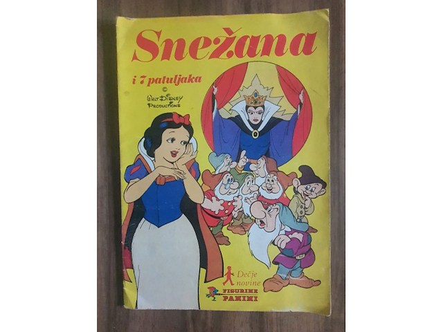 Snezana i sedam patuljaka album sa slicicama PUN