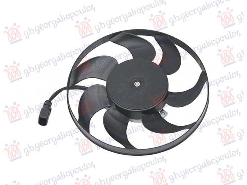 VENTILATOR BENZIN/DIZEL (MOTOR+ELISA) (295mm) (2 PIN) VW GOLF V (2004-2008) (OEM: 1K0959455CT, 1K0959455DG, 1K0959455ES)