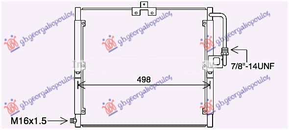 HLADNJAK KLIME BENZIN/DIZEL (518×454) MERCEDES G CLASS W461/463 (1989-) (OEM: 4635000454)