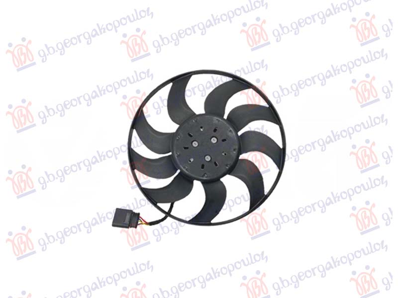 VENTILATOR BENZIN/DIZEL (MOTOR+ELISA) (328mm) VW SHARAN (2010-) (OEM: 7N0959455N)