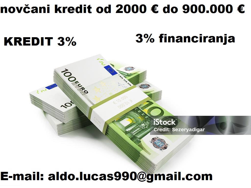 Nudim vam privatni novcani zajam …3%