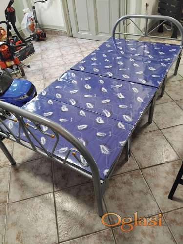 Metalni rasklopivi krevet 190x90cm - Akcija