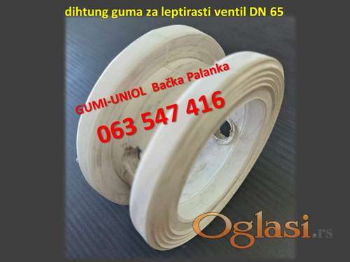 Leptir ventil DN 65 dihtung guma