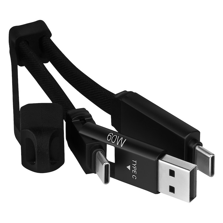 USB / Type-C kabl-privezak, 2 u 1, 60W