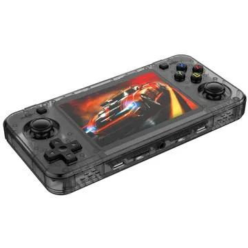 R36H HANDHELD GAME CONSOLE WITH GAMES - 128GB - TRANSLUCENT BLACK