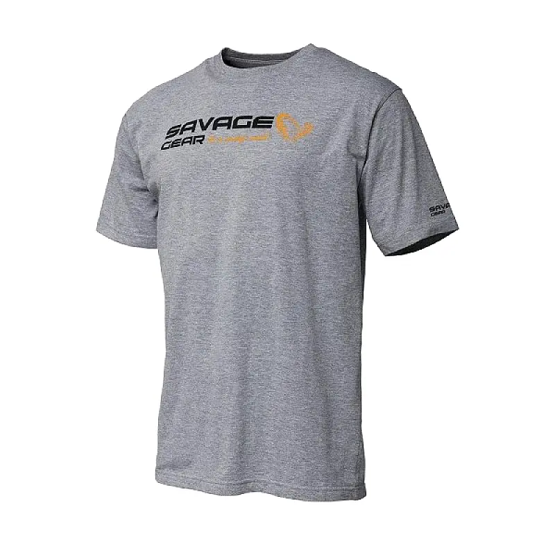SAVAGE GEAR MAJICA SIGNATURE LOGO, L /GREY MELANGE (7SGM 73651)