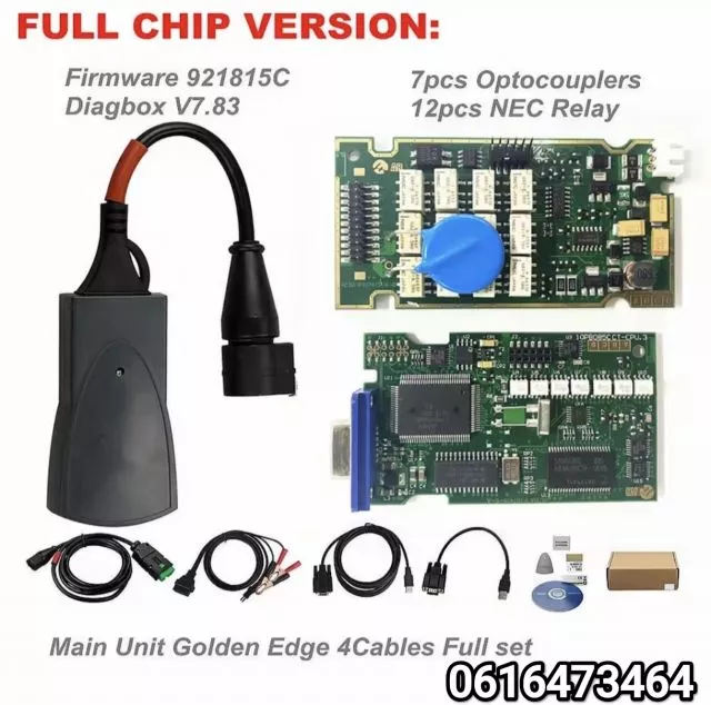 NOVO - LEXIA 3 FULL CHIP DIAGBOX V7.83 PEUGEOT CITROEN