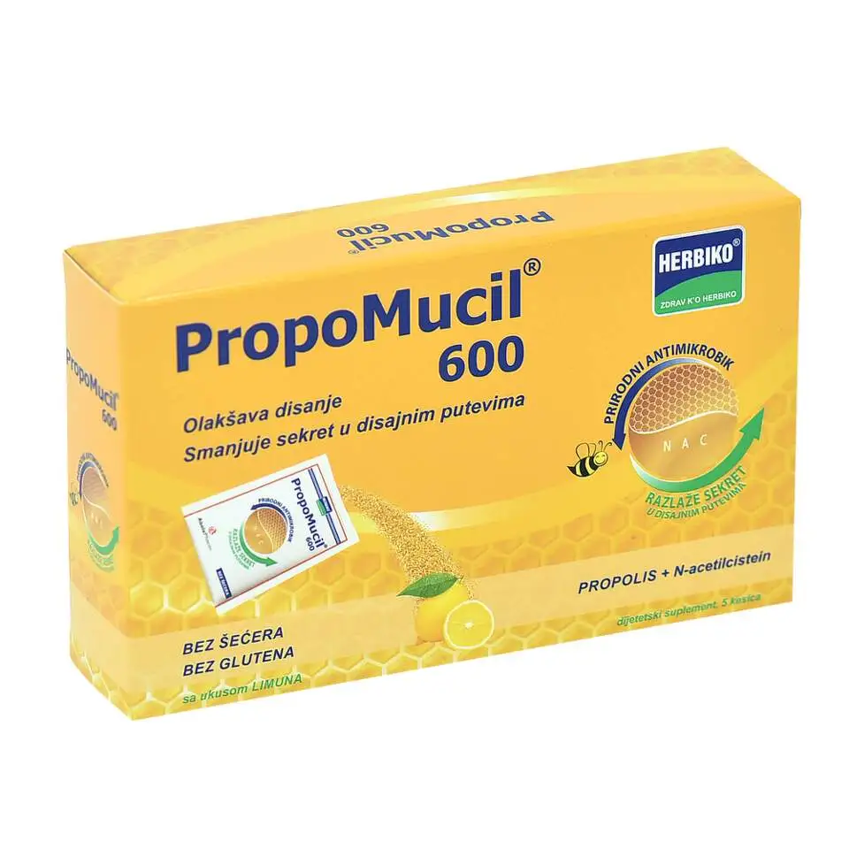 Herbiko PropoMucil prašak 600 mg 5 kesica