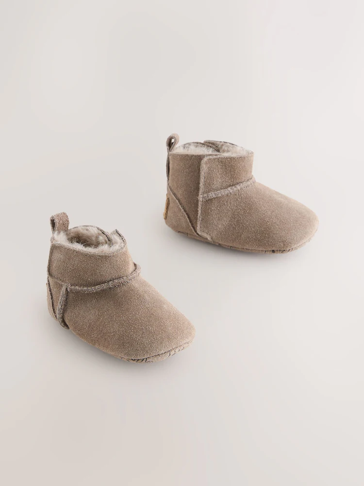 Boja nerca Brown - Suede Beba Pull-On Čizme (0-24meseci)