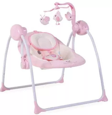 MUZIČKA LJULJAŠKA ZA BEBE SWING ROZE