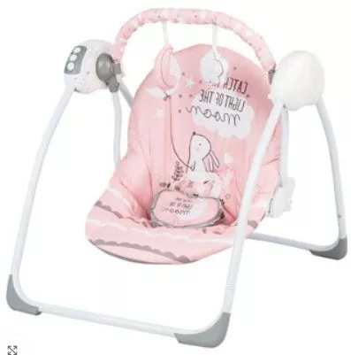 Ljuljaška za bebe Felice sa adapterom Kikka Boo – rabbit pink