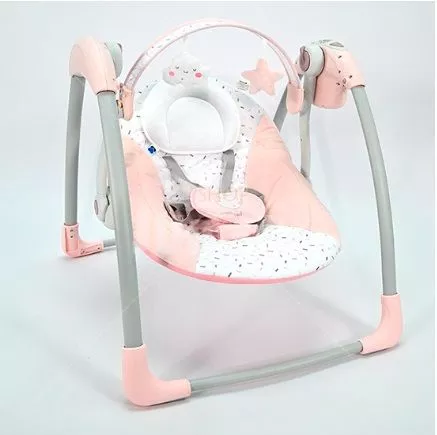 Ljuljaška za bebe Chillo sa adapterom do 11kg Kikka Boo – Hippo Dreams Pink