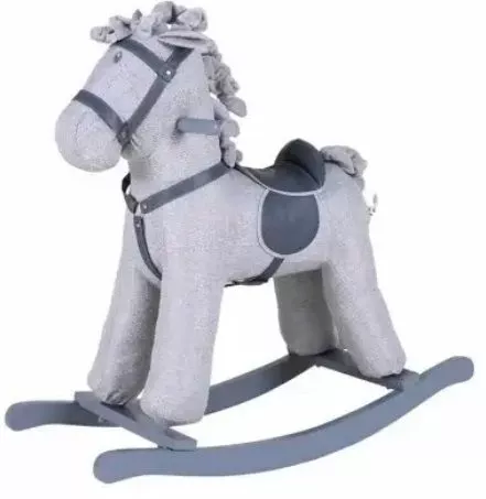 Knorrtoys plišani konjić na ljuljanje Grey Horse