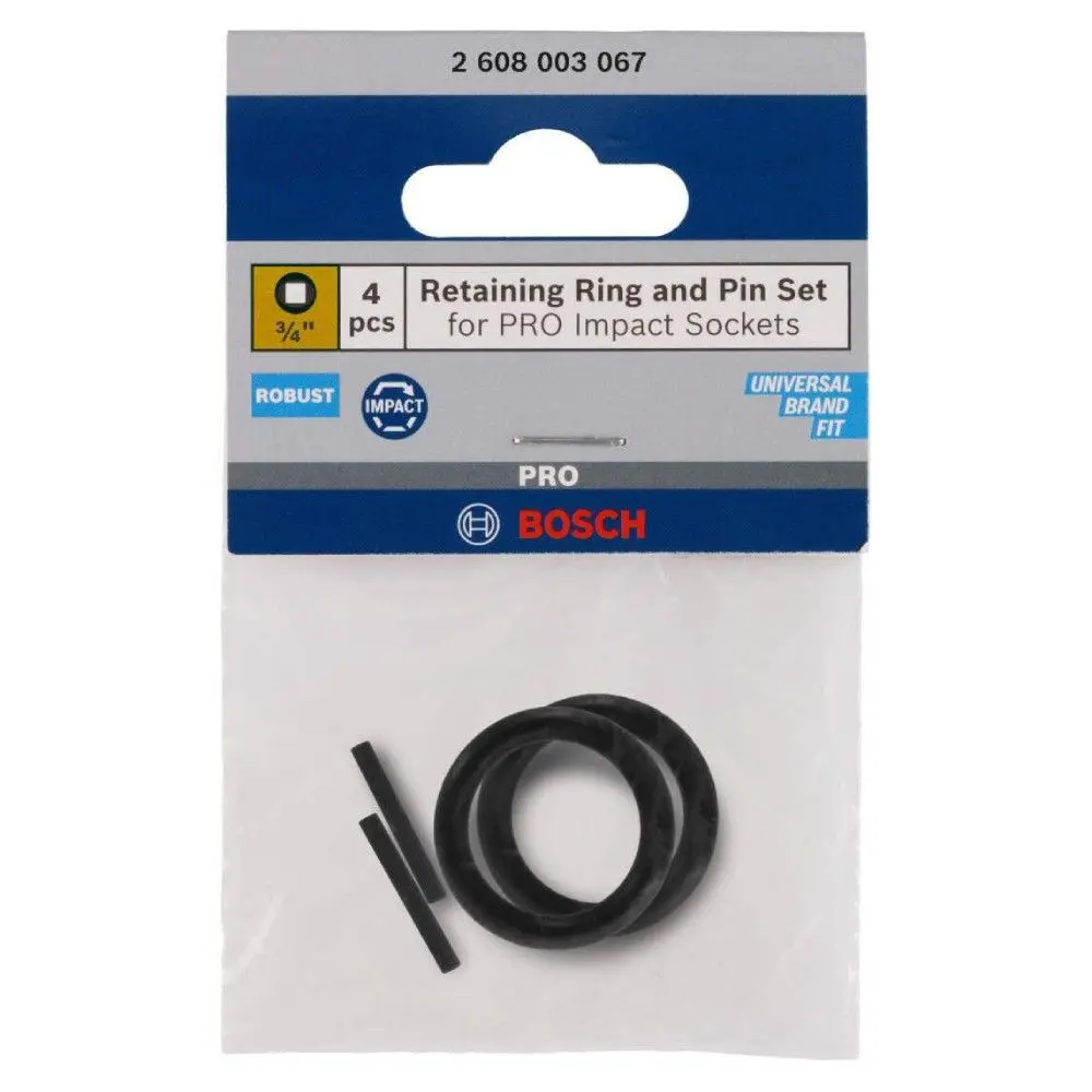 BOSCH Osigurač i pin set za PRO Impact Socket 3/4"