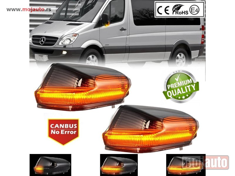 LED bocni dynamic migavci u retrovizoru, tipski