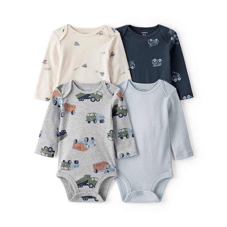 Carter's bodi za bebe dečake - set od 4 kom. BZ251T583110