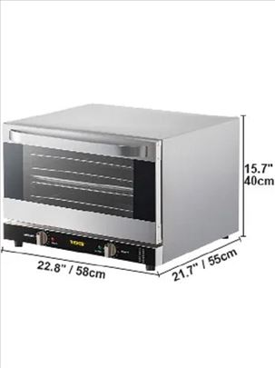 Mini rerna pec 47 lit 1600W 4 tacne