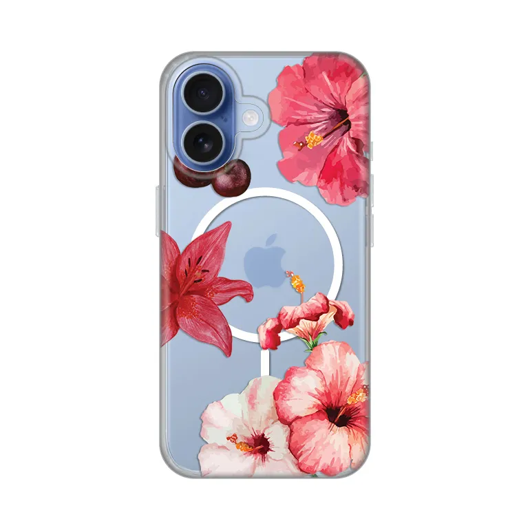 Maska Print Magsafe za iPhone 17 6.3 Hibiscus