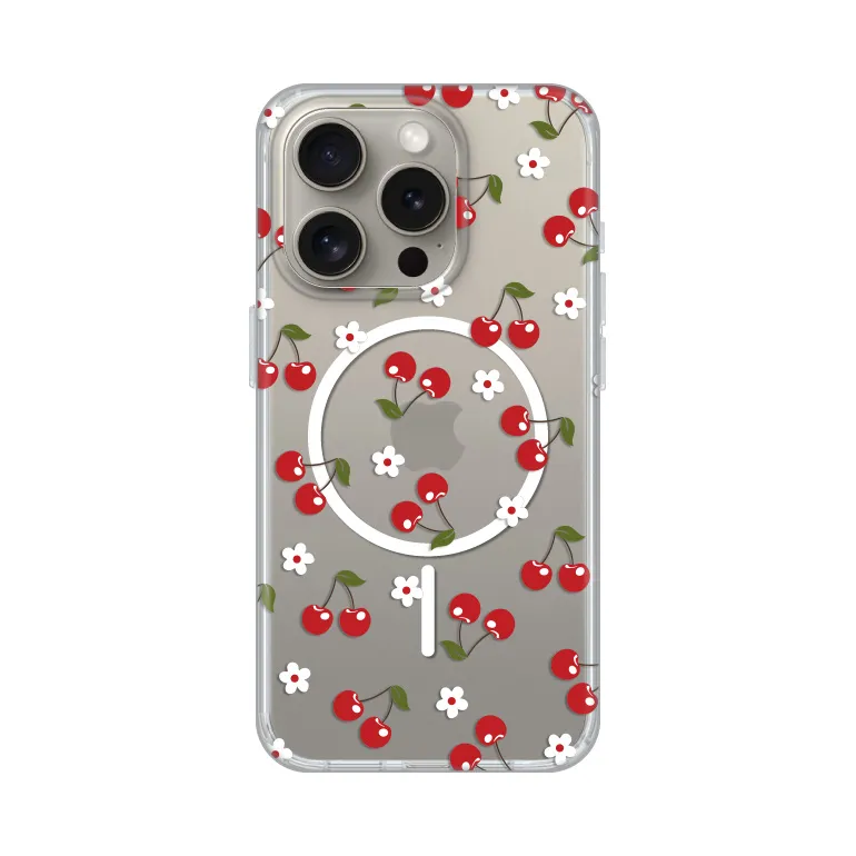 Maska Print Magsafe za iPhone 15 Pro 6.1 Cute Cherries