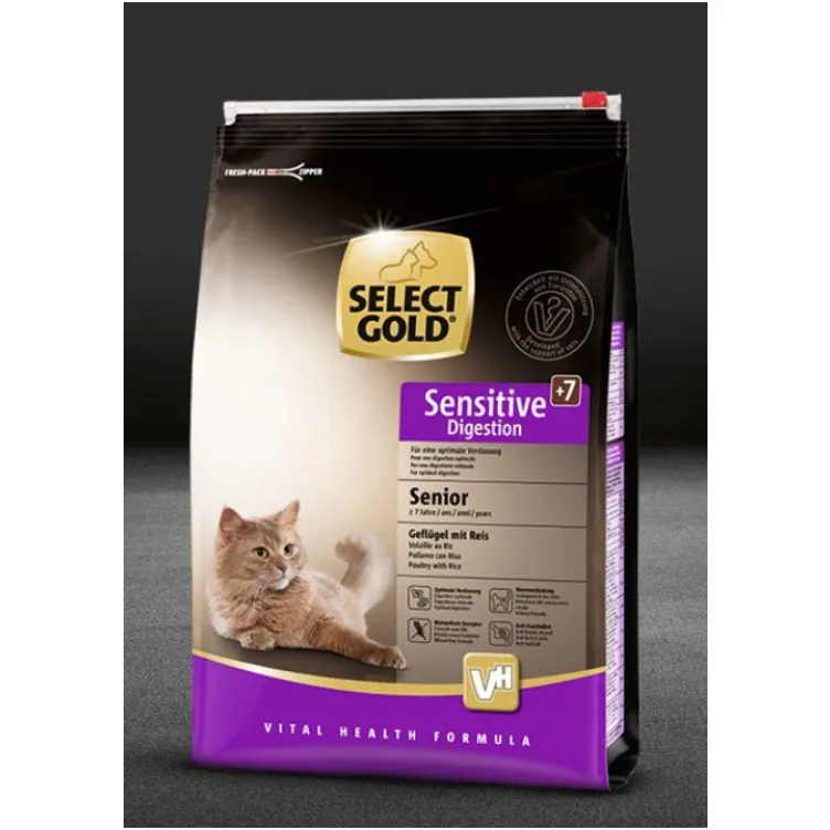 SG CAT Sensitive Senior digestion živina i pirinač 400g