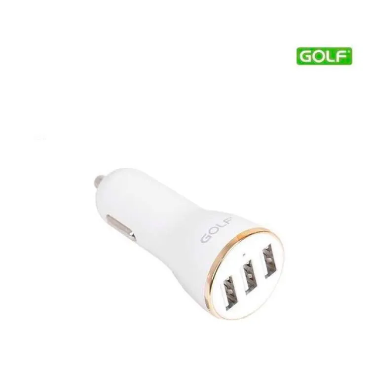 Auto punjač 3USB 3.4A GOLF GF-07G