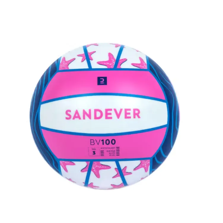Lopta za plažu Fun roze sa zvezdama