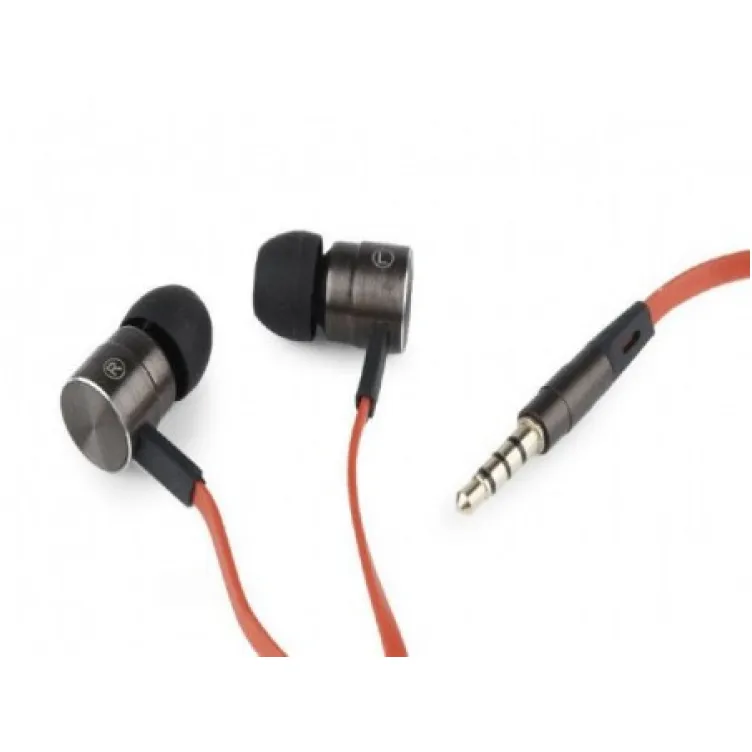 Slusalice sa mikrofonom MHS-EP-LHR Gembird Metal MP3 + volume kontrol ''London'' (1x3,5mm)