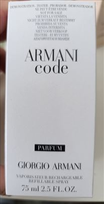 Armani Code parfum 75 ml Tester