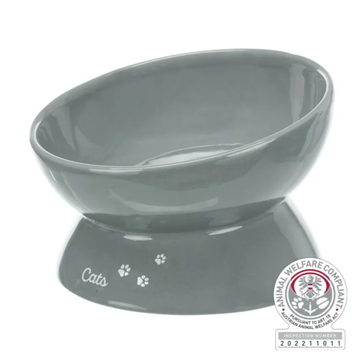 Činija XXL sa postoljem od keramike 035l/17cm siva