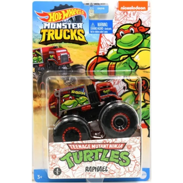 Hot Wheels Monster truck metalni, Nindža kornjača Rafaelo