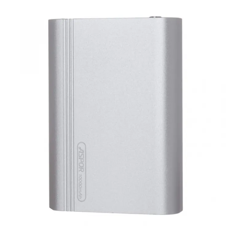 Power Bank Aspor A329 10000 mAh srebrna