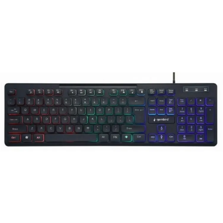 Gembird Rainbow multimedijalna tastatura sa pozadinskim osvetljenjem KB-UML-02