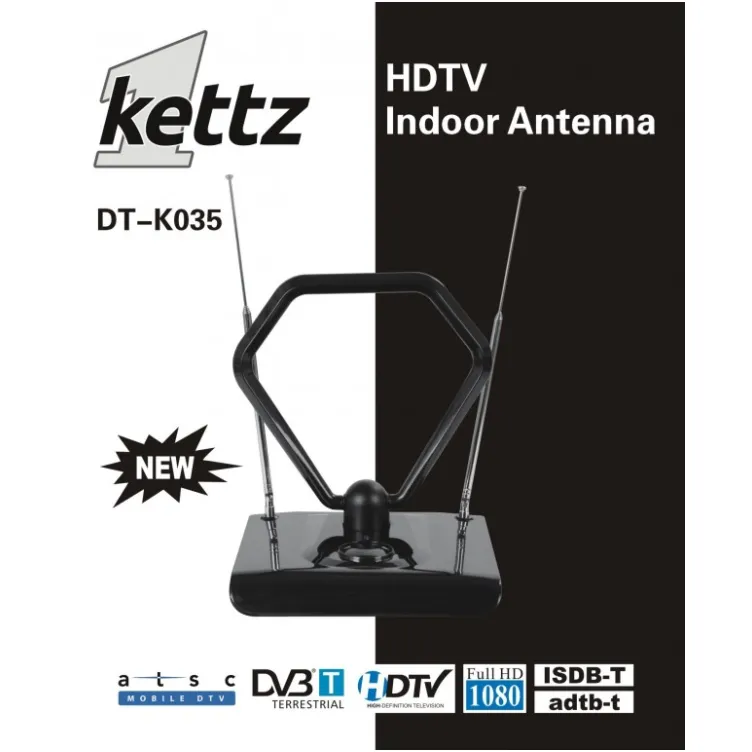 Sobna TV/FM antena Kettz DT-K035 + pojačivač