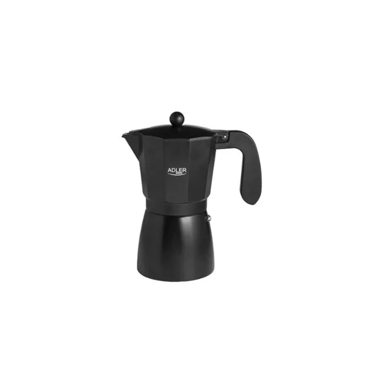 Džezva za espresso kafu 9 šoljica 520ml crna Adler ad4420