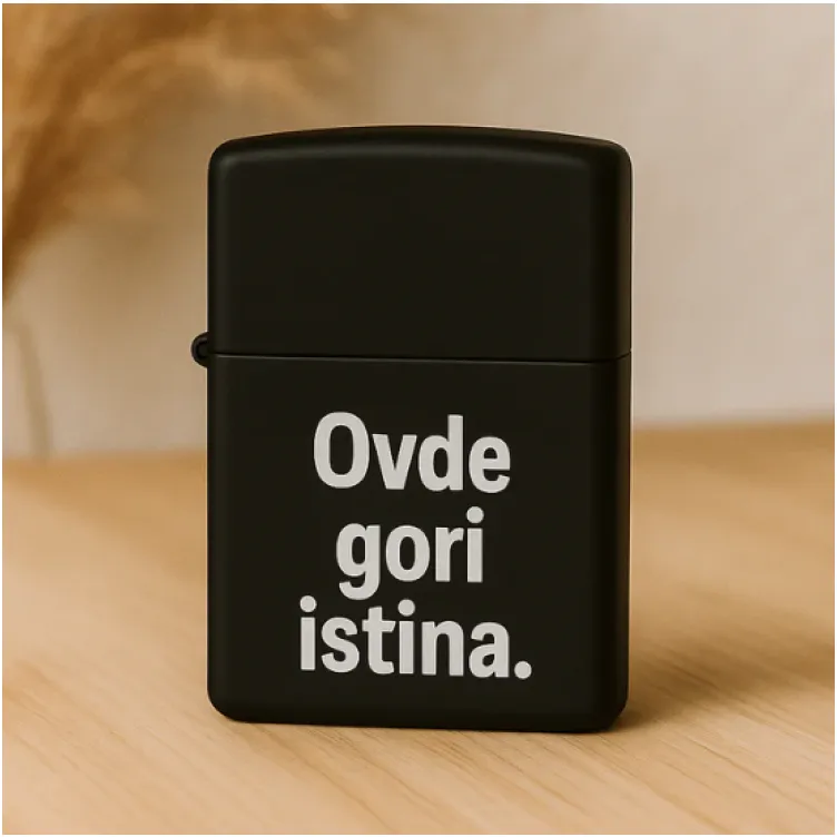 Upaljač Ovde gori istina