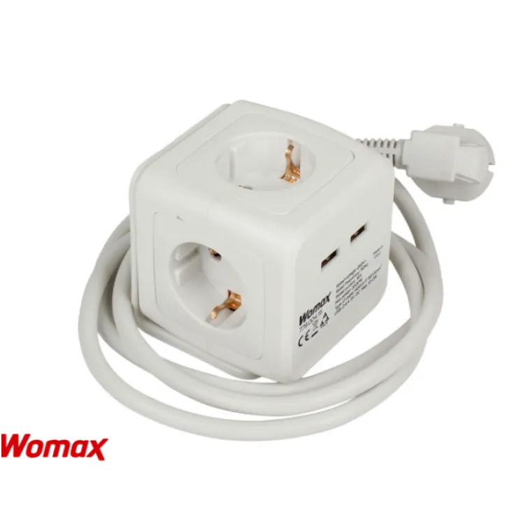 Produžni kabel kocka Womax 4/1.5M USB