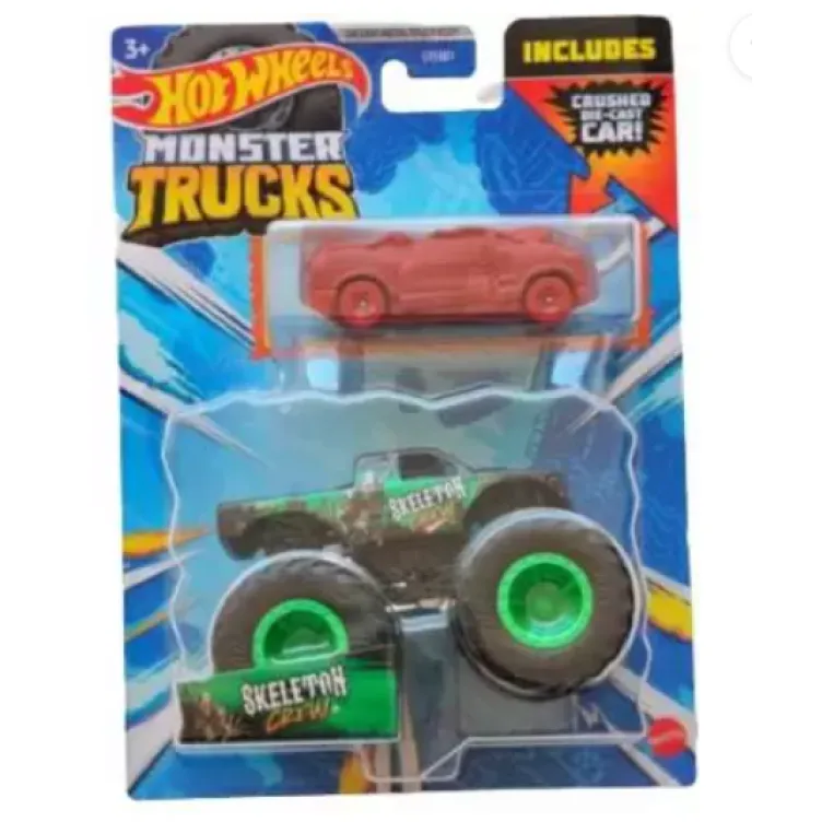 HotWheels Die Cast Monster Trucks 1:64 zeleni